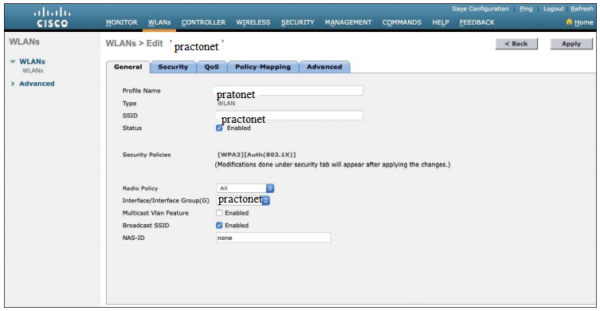 Configure the components of a wireless LAN access for client ...